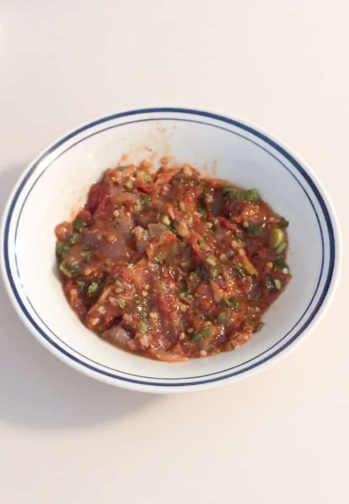 Authentic Lao Jaew Sauce (Smokey and Spicy Tomato Dipping Sauce)
