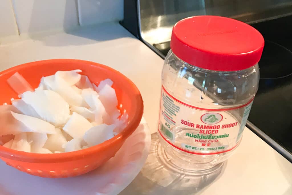 Lao Sour Bamboo Stew Recipe - Gaeng No Mai