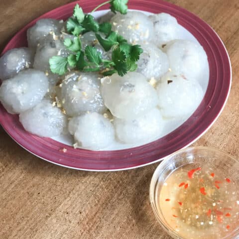 Authentic Tapioca Dumplings with Pork - Thai and Lao Recipe