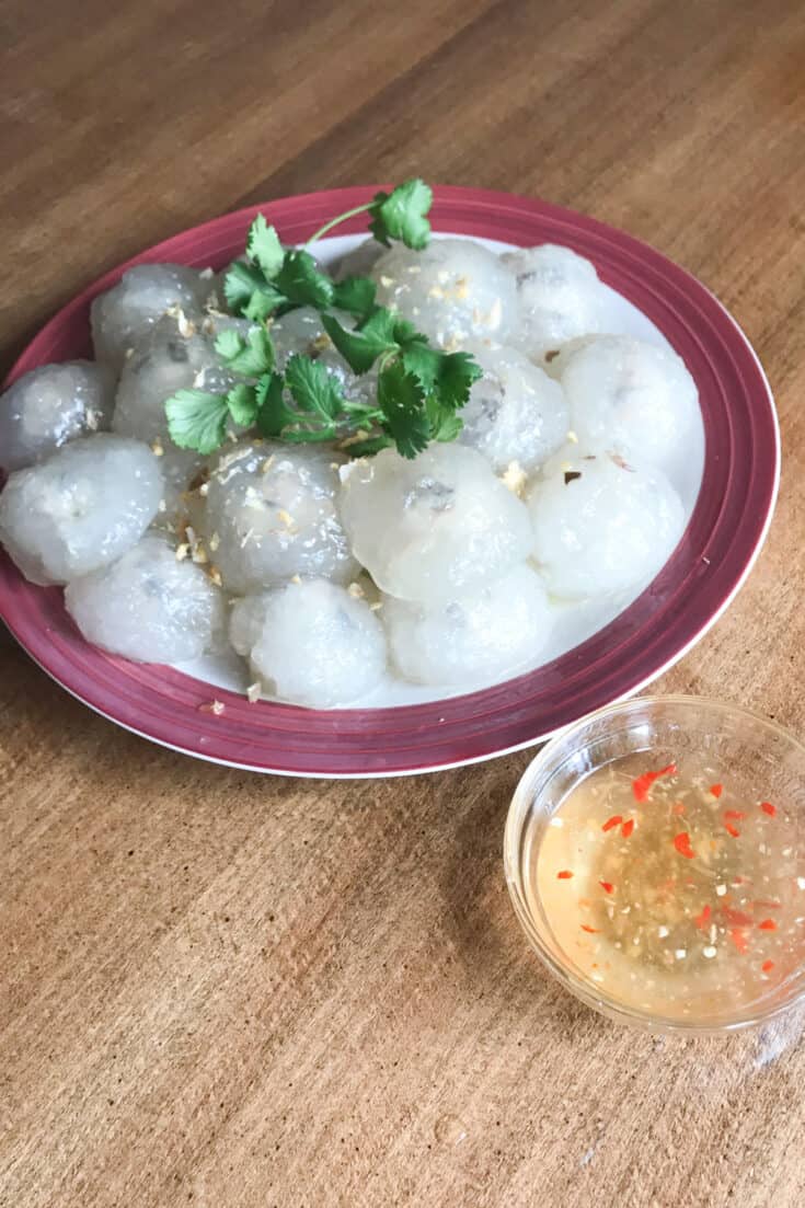 Authentic Tapioca Dumplings with Pork - Thai and Lao Recipe