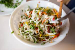 Delicious Thai Spicy Squid Salad Recipe - Authentic Yam Pla-Muek