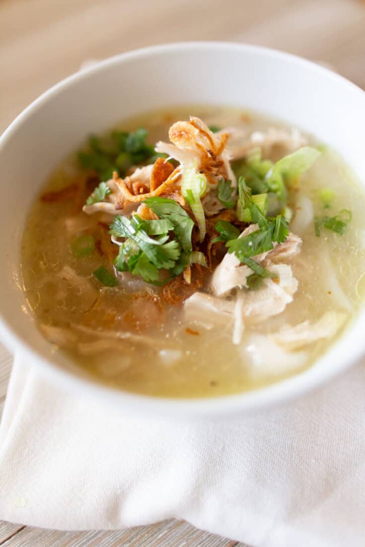 Khao Piak Sen - Authentic Lao Tapioca Chicken Noodle Soup Recipe