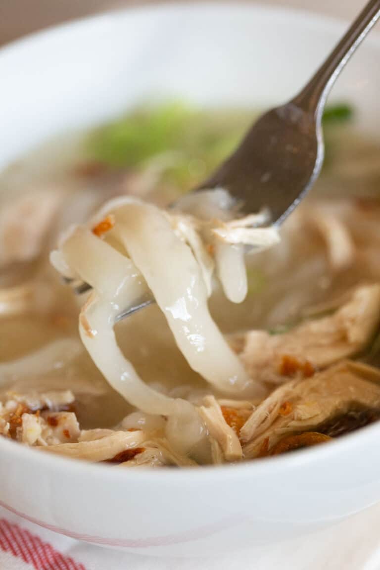 Khao Piak Sen - Authentic Lao Tapioca Chicken Noodle Soup Recipe