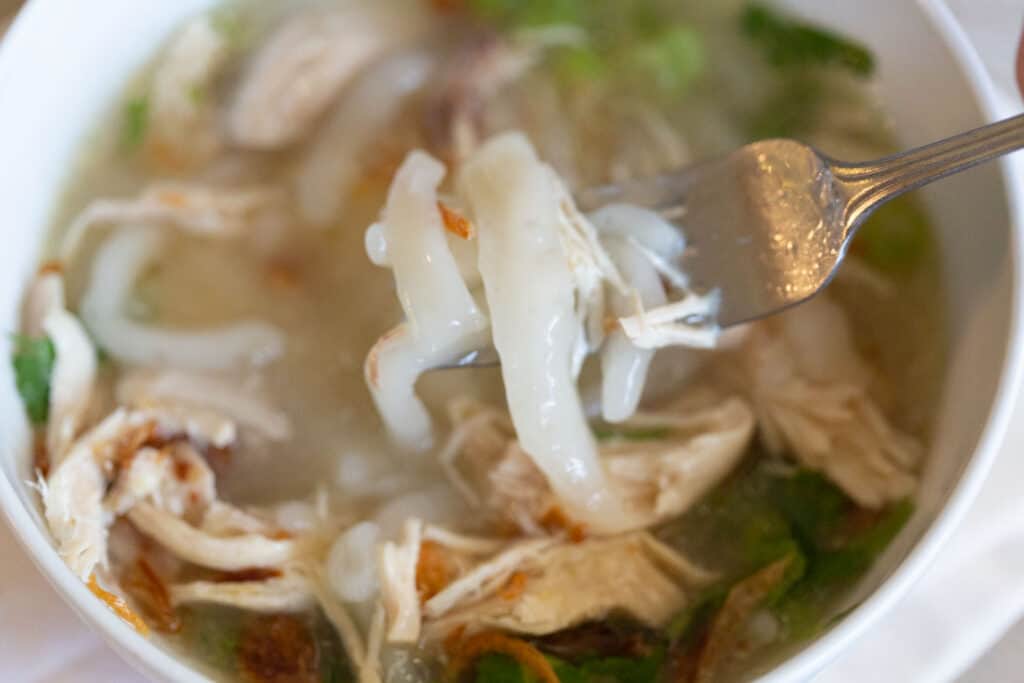 Khao Piak Sen - Authentic Lao Tapioca Chicken Noodle Soup Recipe