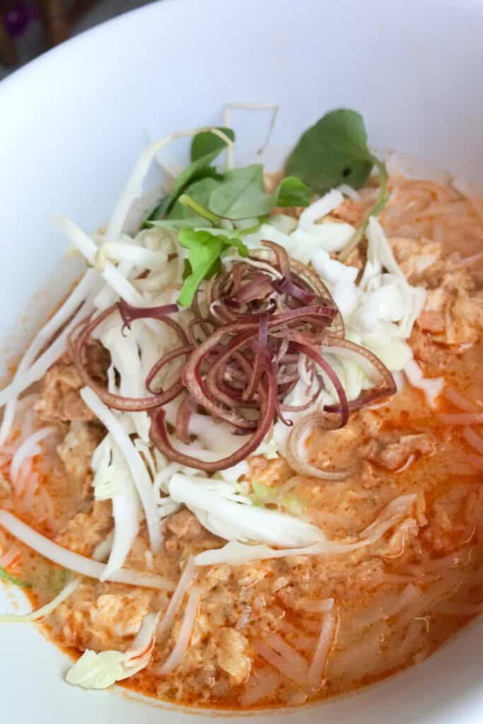 Mee Ka Tee Recipe - Authentic Thai and Lao Coconut Noodle Soup