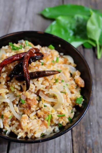 Authentic Naem Khao Recipe - Crispy Coconut Rice Salad Recipe
