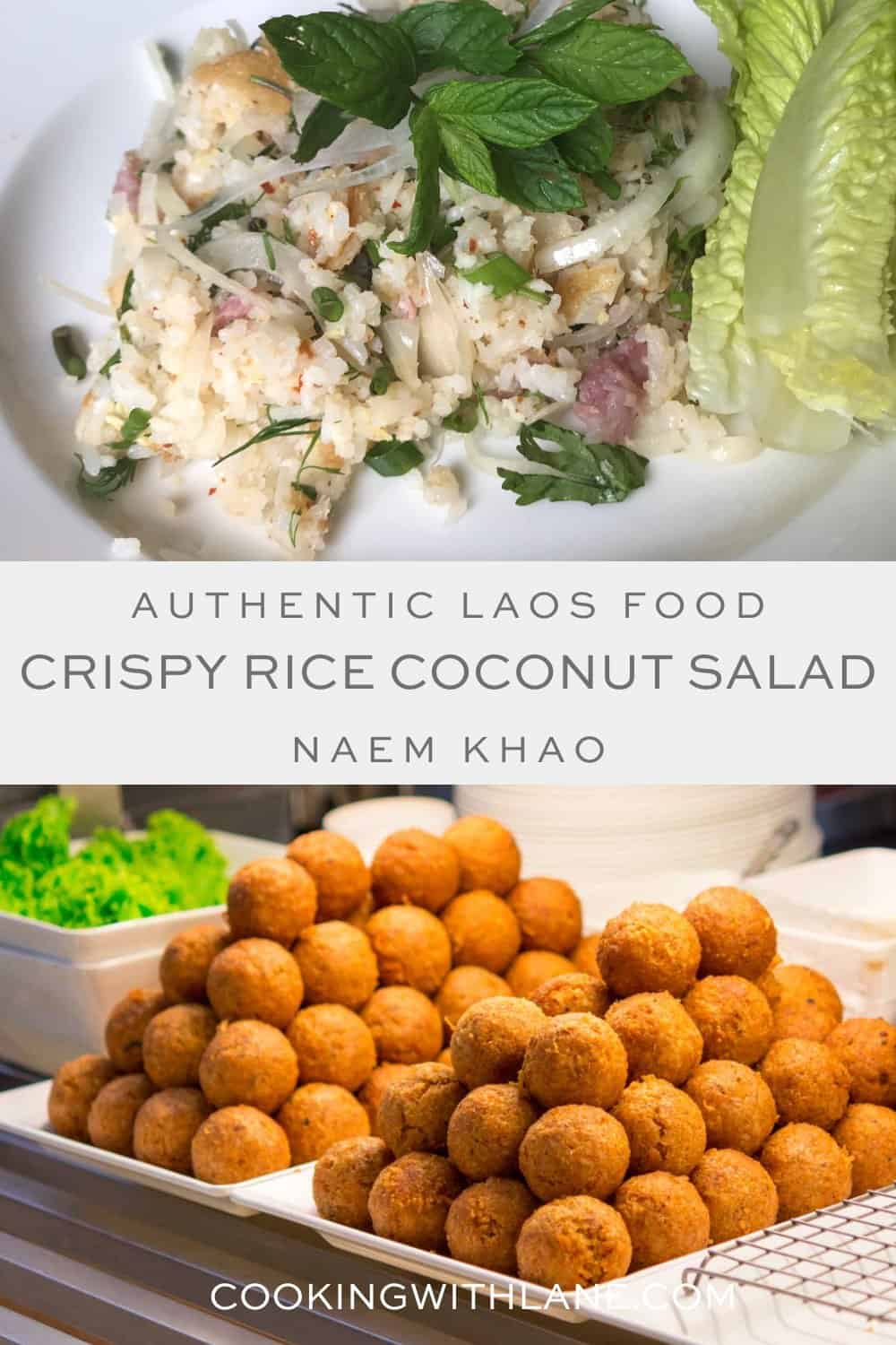 Authentic Naem Khao Recipe - Crispy Coconut Rice Salad Recipe