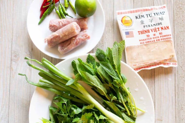 Authentic Laos Larb Som Moo - Sour Fermented Pork Salad Recipe