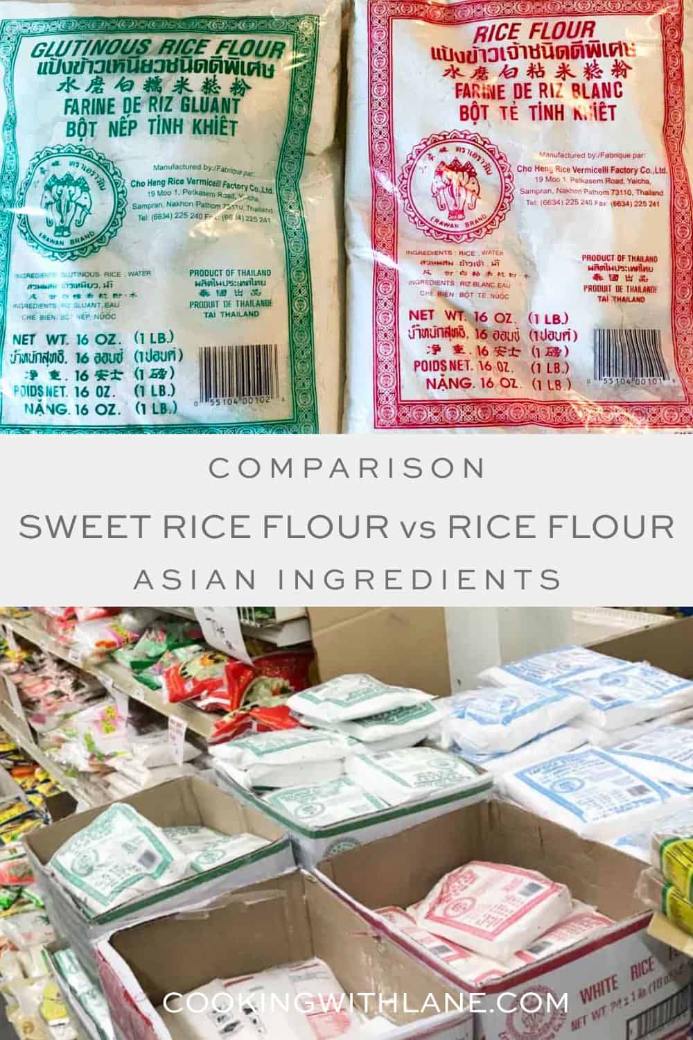 Difference Between Rice Flour and Sweet Rice Flour