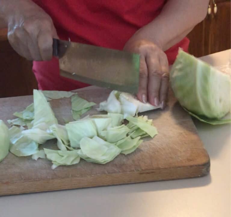 Thai and Lao Som Pak Recipe - Pickled Cabbage - Cooking with Lane