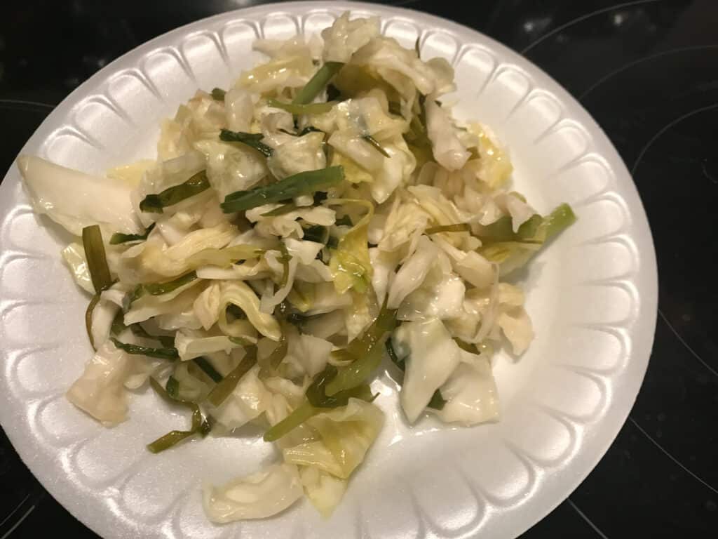 Thai and Lao Som Pak Recipe - Pickled Cabbage - Cooking with Lane