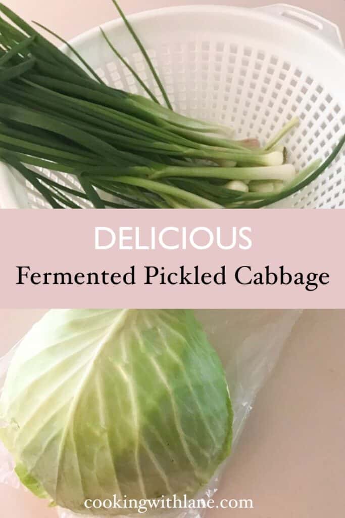 Thai and Lao Som Pak Recipe - Pickled Cabbage - Cooking with Lane