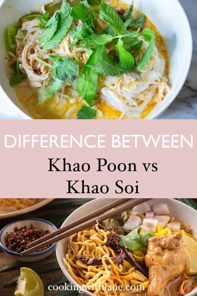 Khao Soi vs Khao Poon - What's the difference?