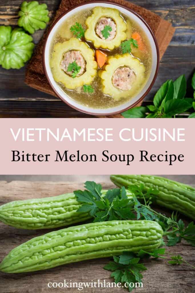 Simple Vietnamese Stuffed Bitter Melon Soup - Canh Kho Qua