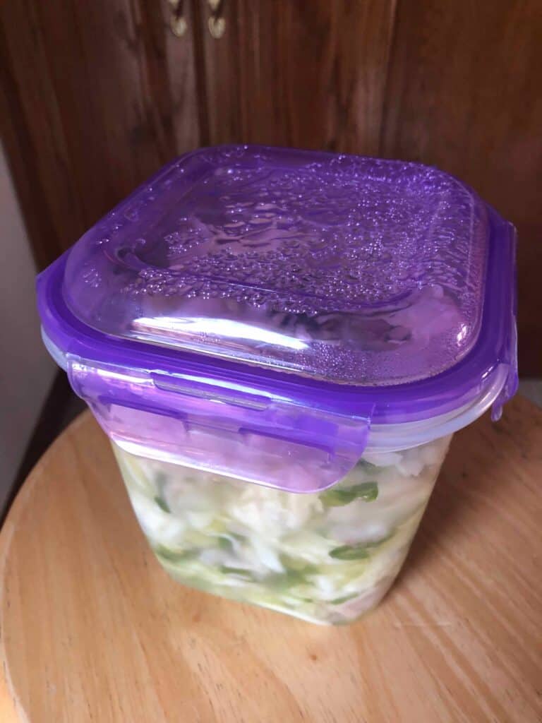 Laos Fermented Pickled Cabbage with Pig Ears Recipe