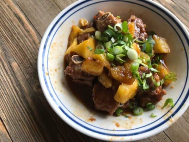 Authentic Vietnamese Pork Spare Ribs with Pineapple - Suon Ram Voi