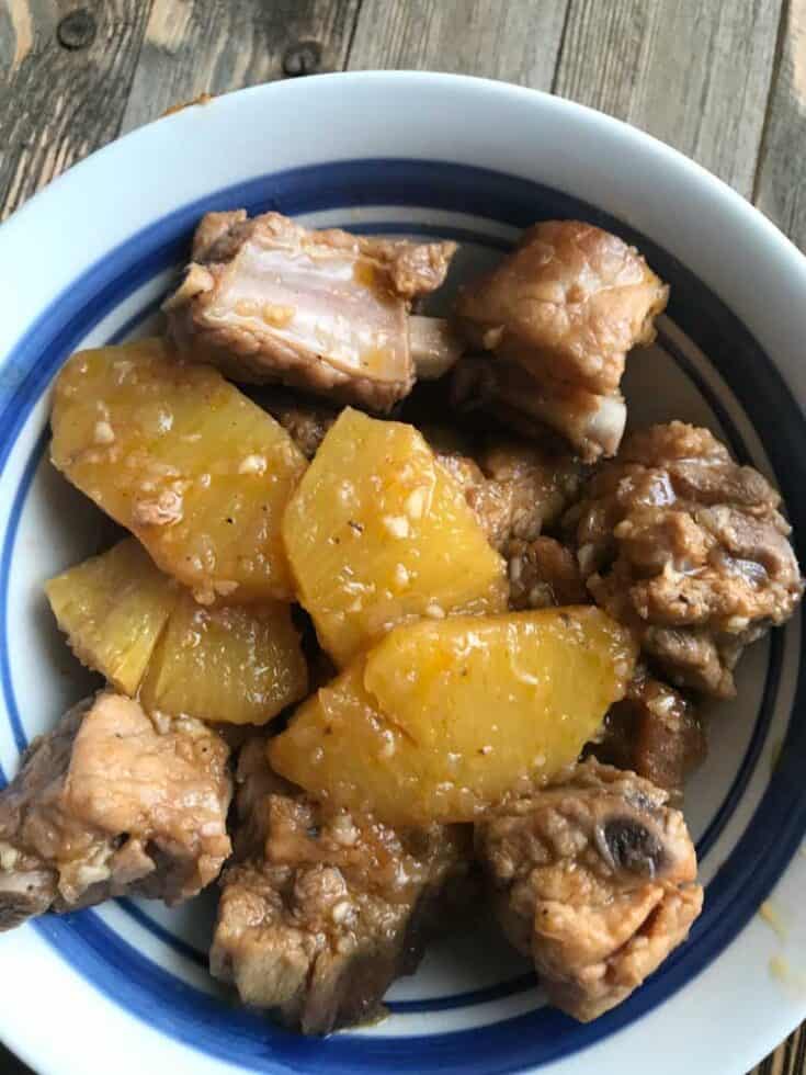 Authentic Vietnamese Pork Spare Ribs with Pineapple - Suon Ram Voi