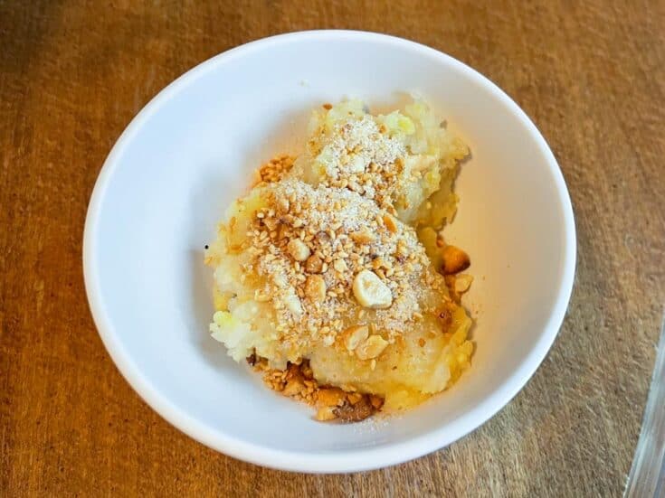 Authentic Vietnamese Mung Bean Sticky Rice with Peanuts & Sesame Seeds